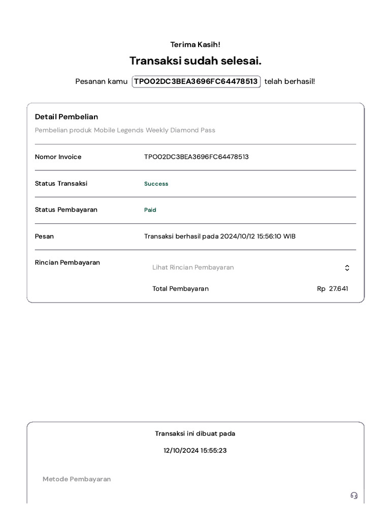 Invoice Topup ML | PDF