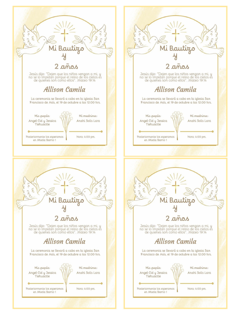 mi bautizo | PDF