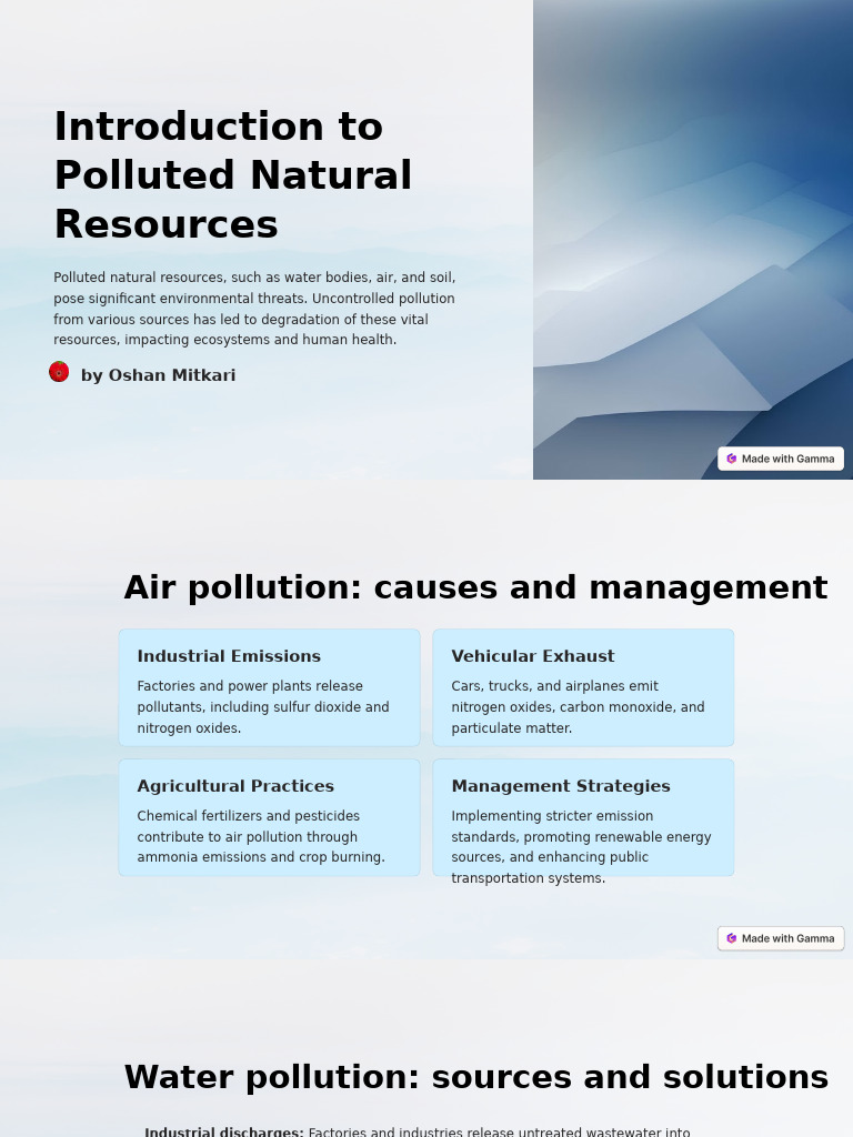 Introduction-to-Polluted-Natural-Resources | PDF | Water Pollution ...