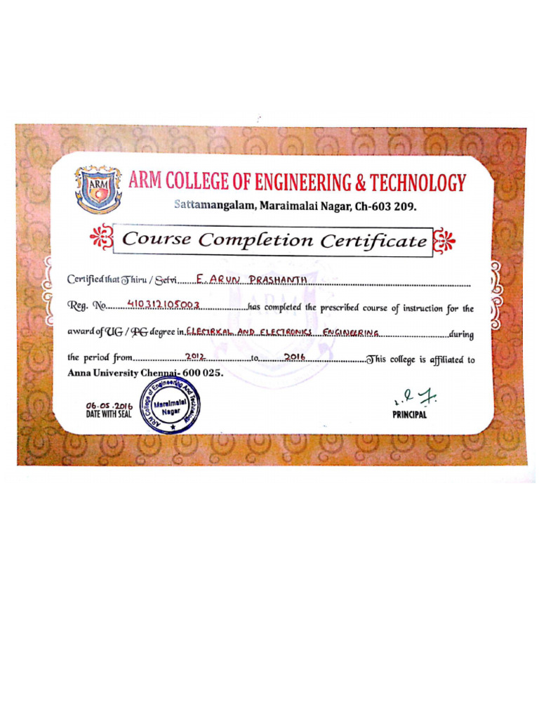 Cource Completion | PDF