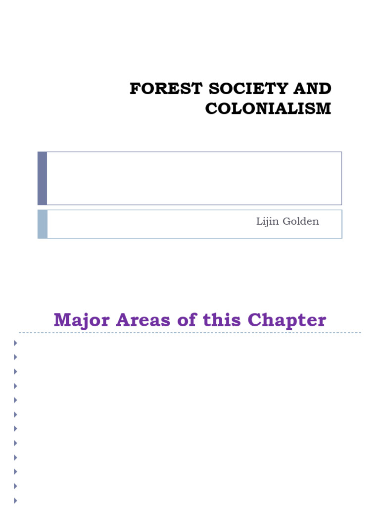 Ch-4 Forest Society and colonialism 2 | PDF | Forests | Agriculture