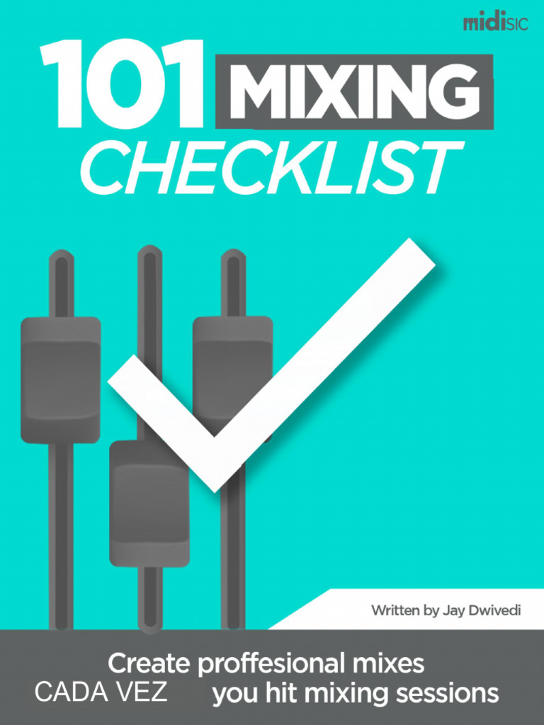 101 Mixing Checklist | PDF | Sonido | Bajo