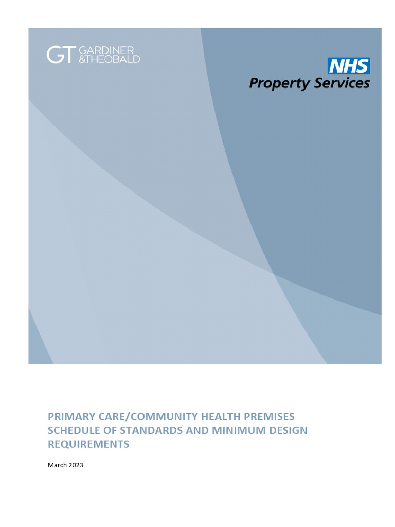 NHS Primary Care Design Standards | PDF