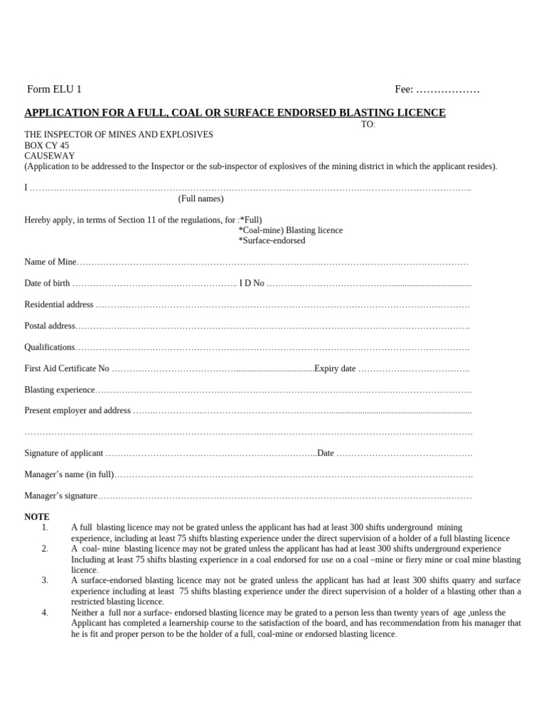 Application for Fbl | PDF | Mining