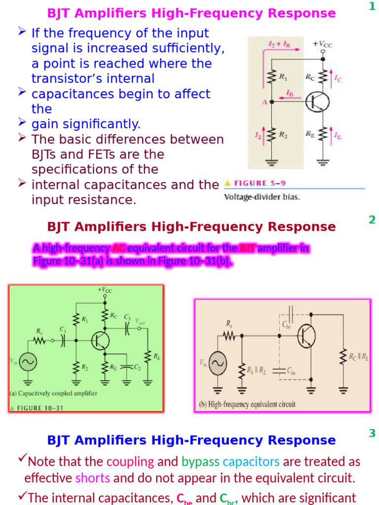 BJT Amplifier High Frequency Response | PDF | Bipolar Junction Transistor | Amplifier