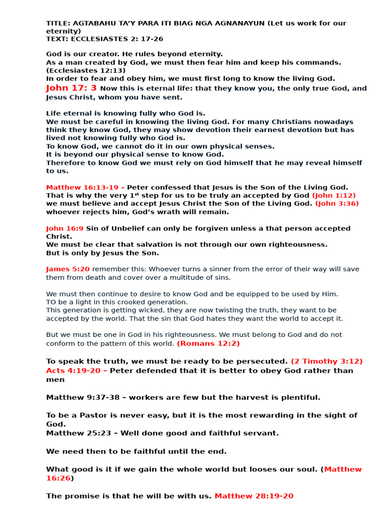 Ilocano Preaching | PDF