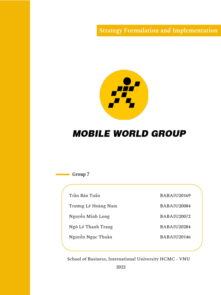 Mobile World Investment Corporation (MWG) - SFI Report | PDF | World ...