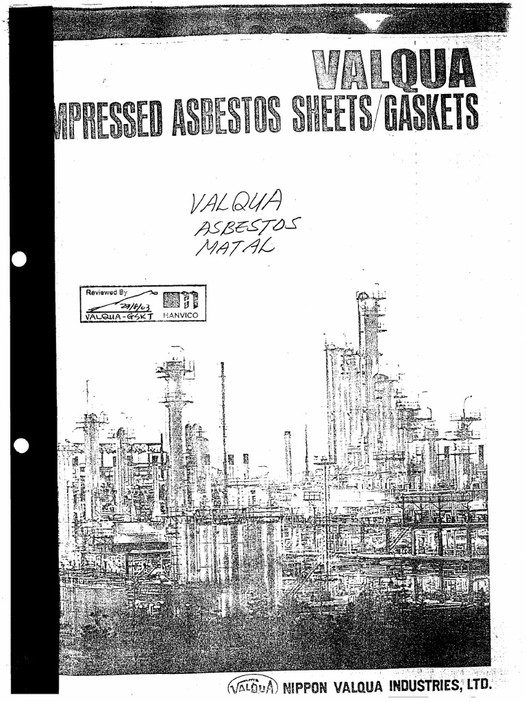 8-Valqua Compressed Asbestos Sheets-Gaskets | PDF