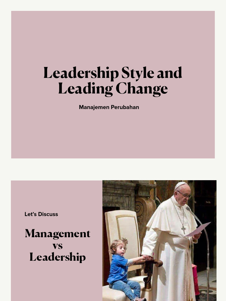 Leadership Style and Leading Change | PDF