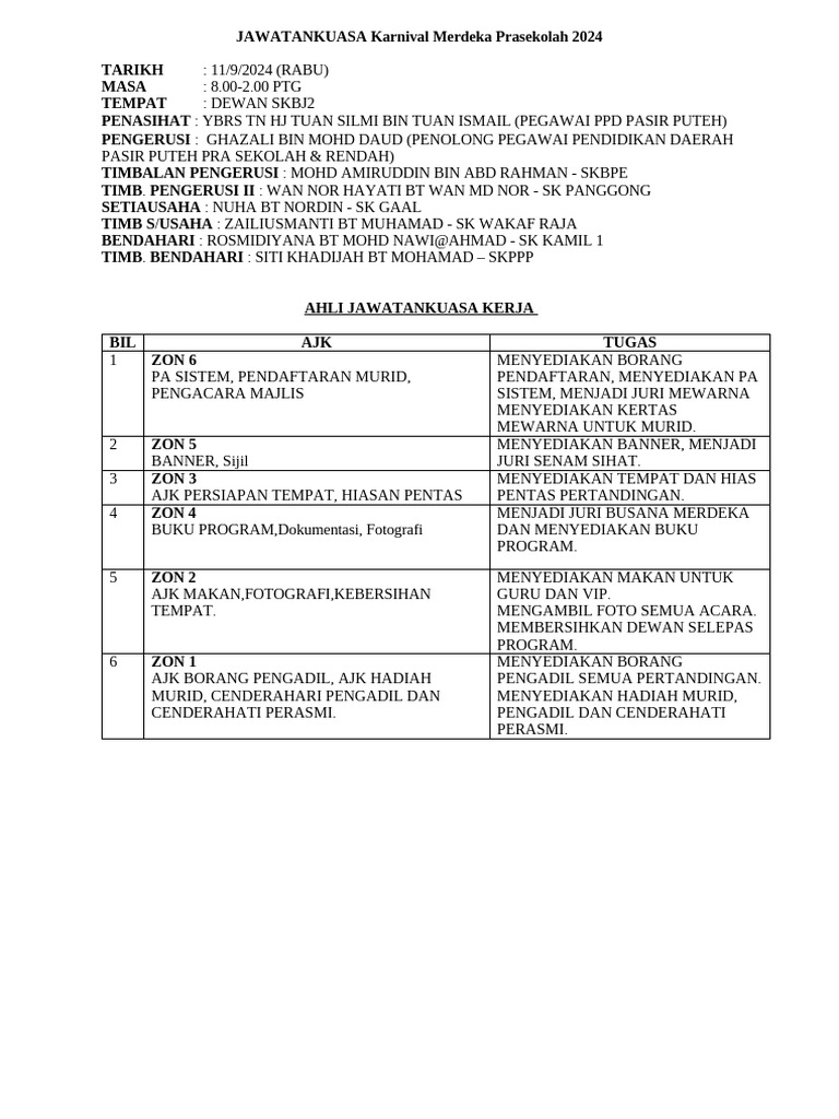 Ajk Merdeka 2024 | PDF