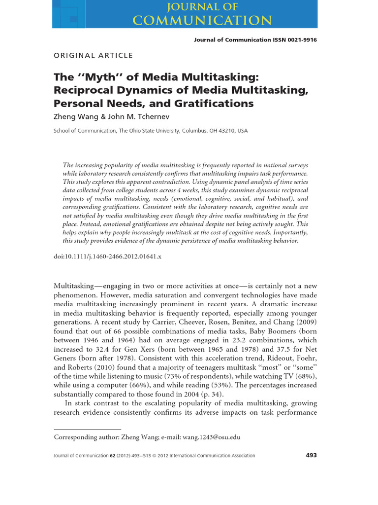 J12.-Wang-Tchernev-2012-The-myth-of-media-multitasking | PDF | Extraversion And Introversion ...