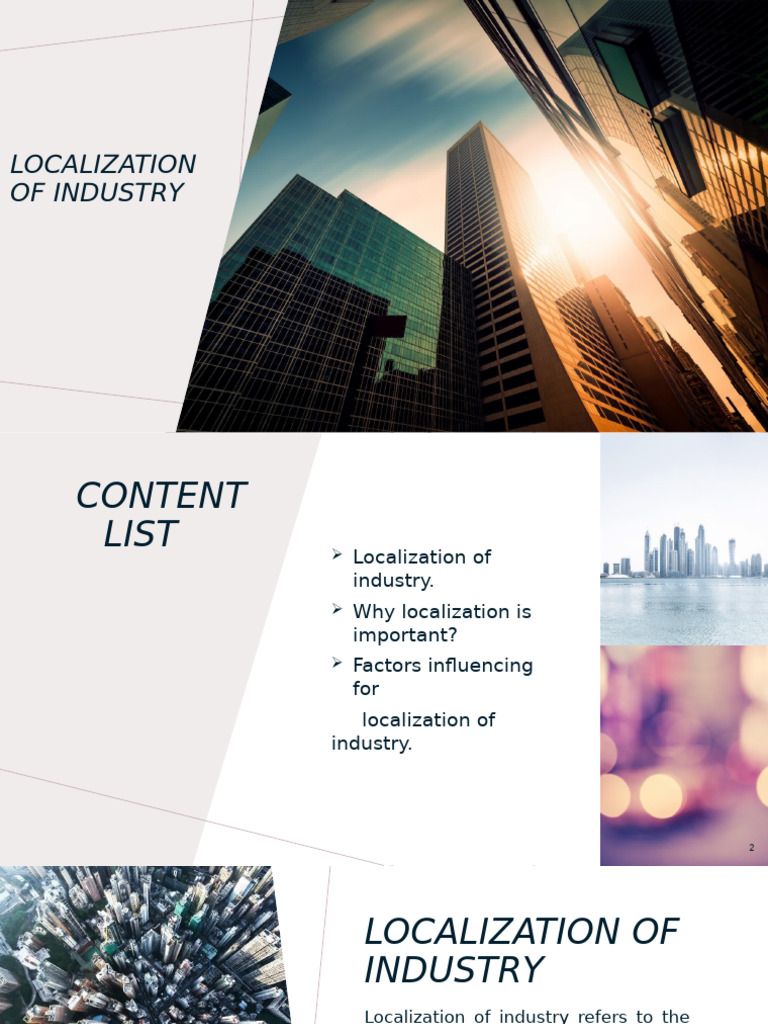 Localization-of-Industry | PDF | Infrastructure | Supply Chain