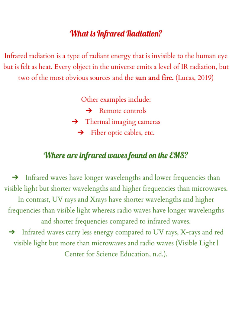 INFRARED | PDF | Infrared | Electromagnetic Radiation