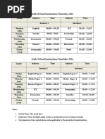 Grade 10 and 11 Term 4 Timetable 2024 PDF | PDF | Science