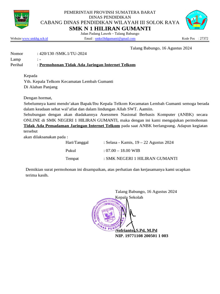 Surat Pln Pdf
