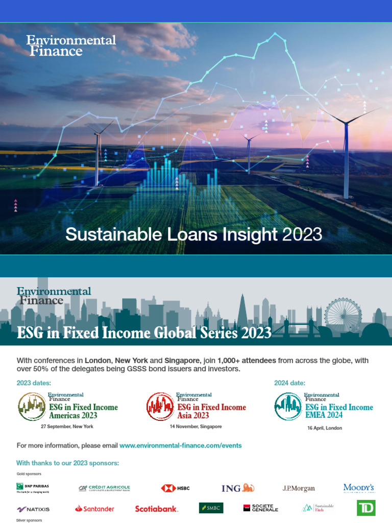 Ef Sustainable Loans Insight 2023 | PDF | Bonds (Finance) | Loans