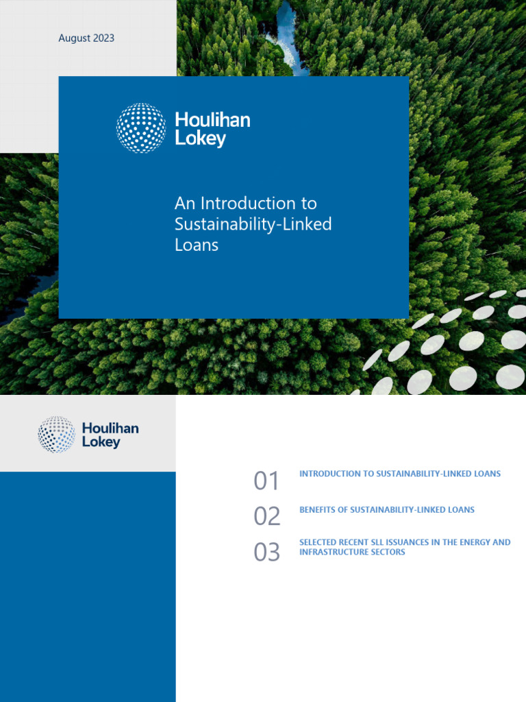 An Introduction To Sustainability Linked Loans | PDF | Loans | Interest