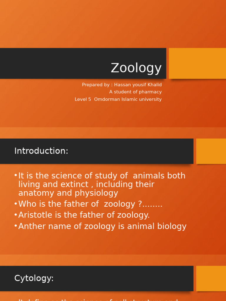 Zoology Lectruer 1 | PDF | Wellness | Science & Mathematics