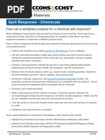 Chemical Spill Report Form Template | PDF