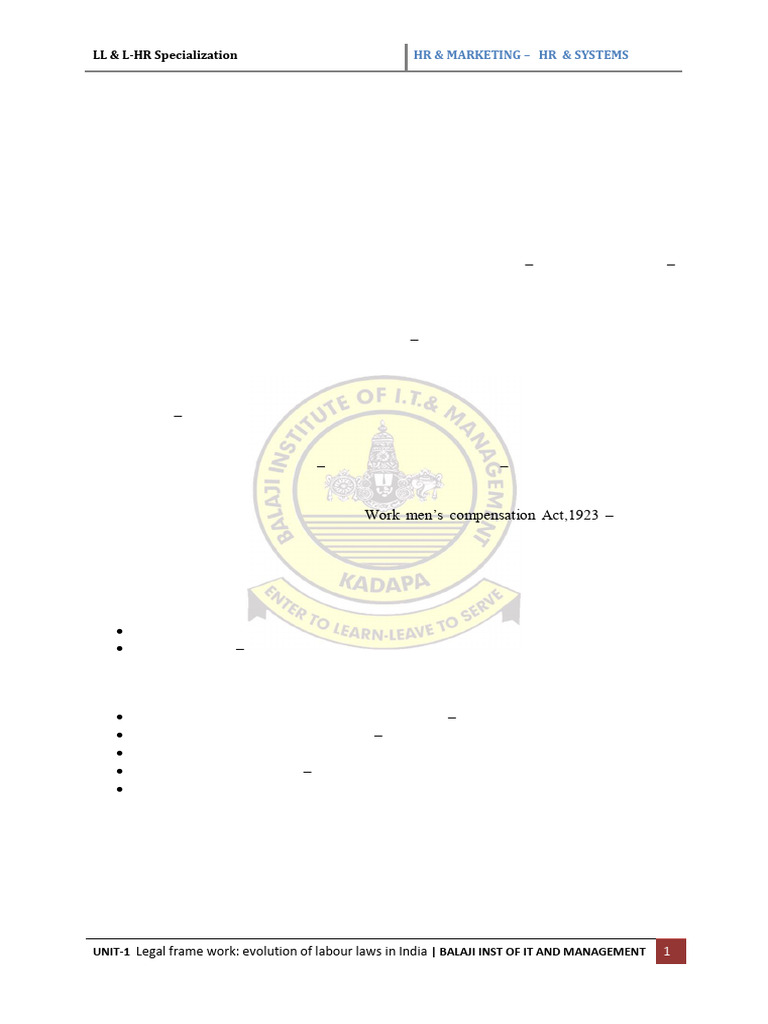 LLL-5-UNITS-PDF | PDF | Labour Law | Employment