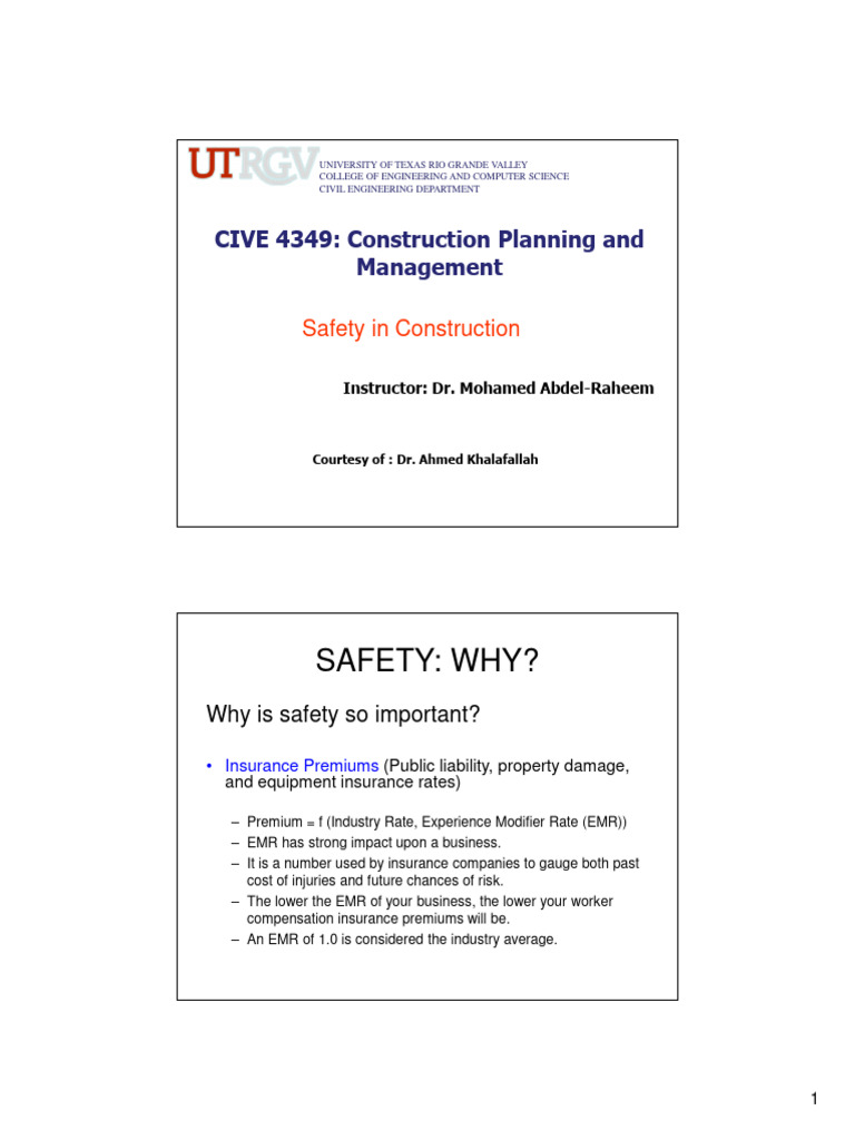 Construction Safety Importance and Strategies | PDF | Safety | Insurance