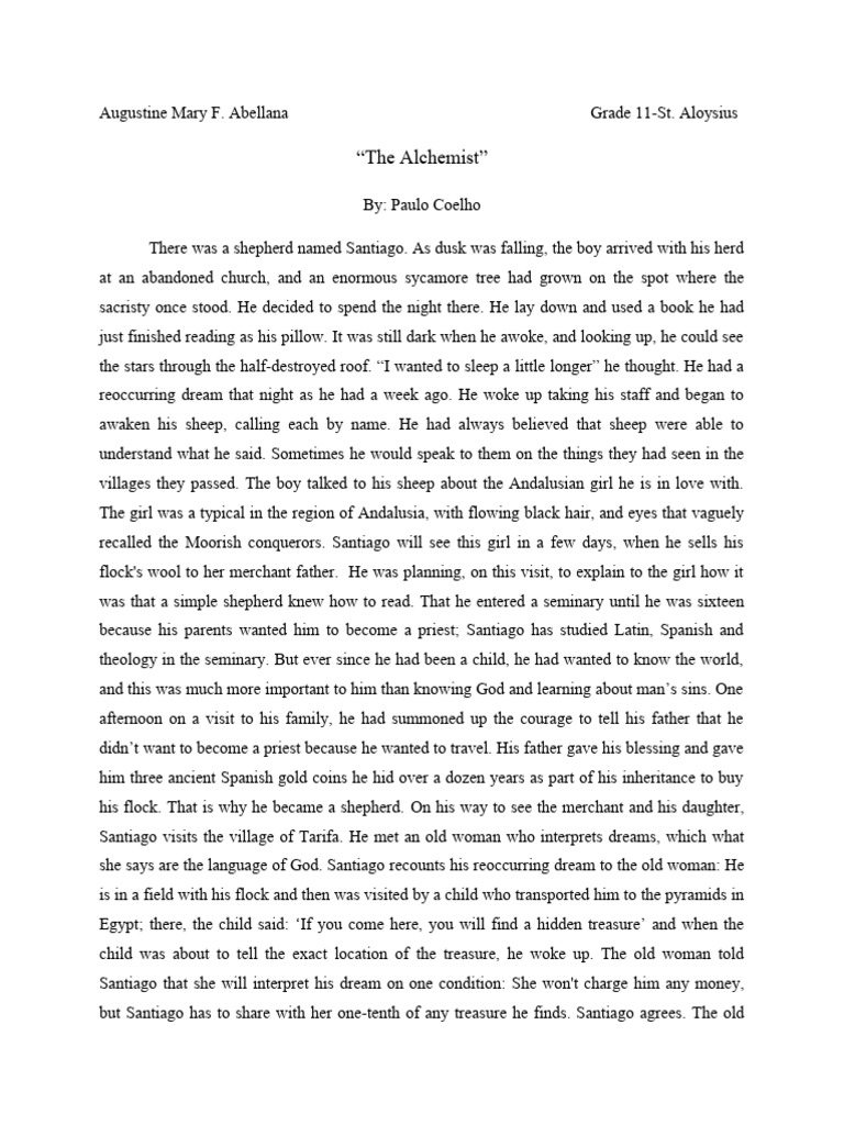 Alchemist | PDF | Mystery, Thriller & Crime Fiction | General Fiction