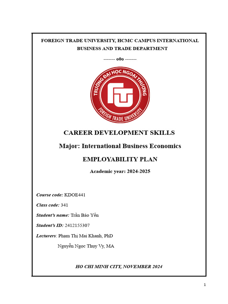 Employability Plan | PDF | Cognition