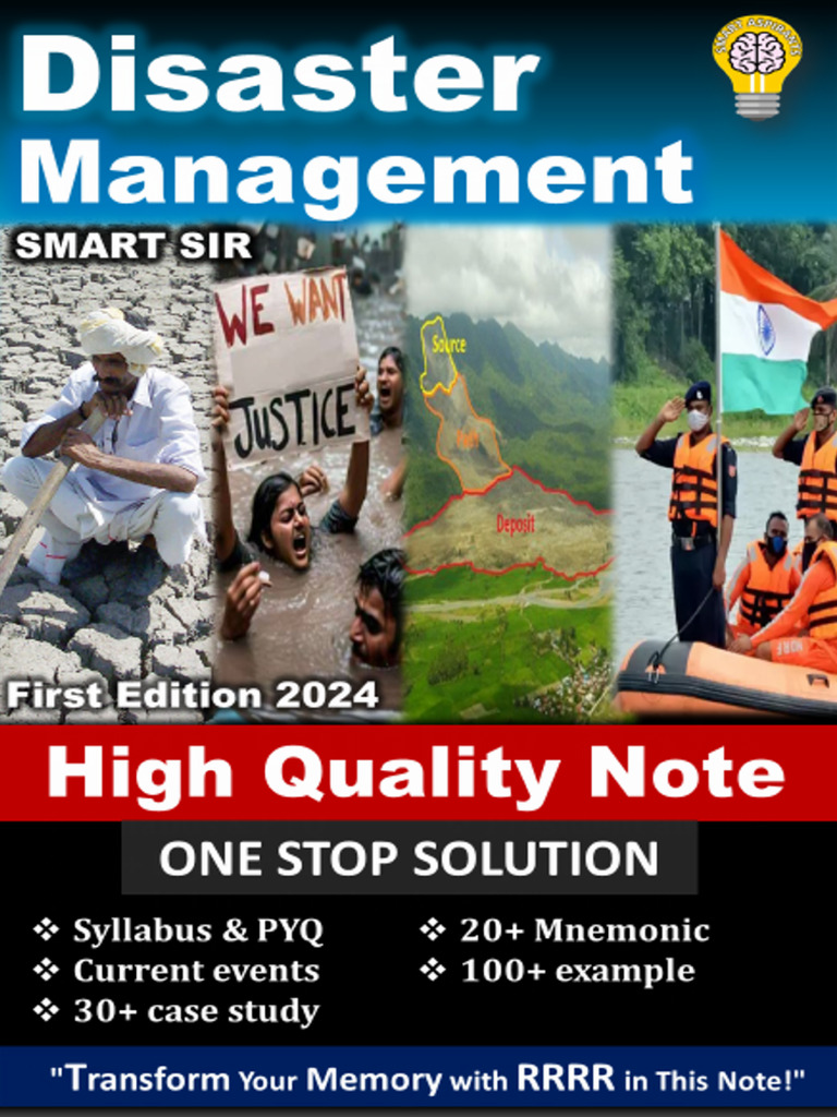 Disaster Management High Quality Note by Smart Sir | PDF | Disaster ...