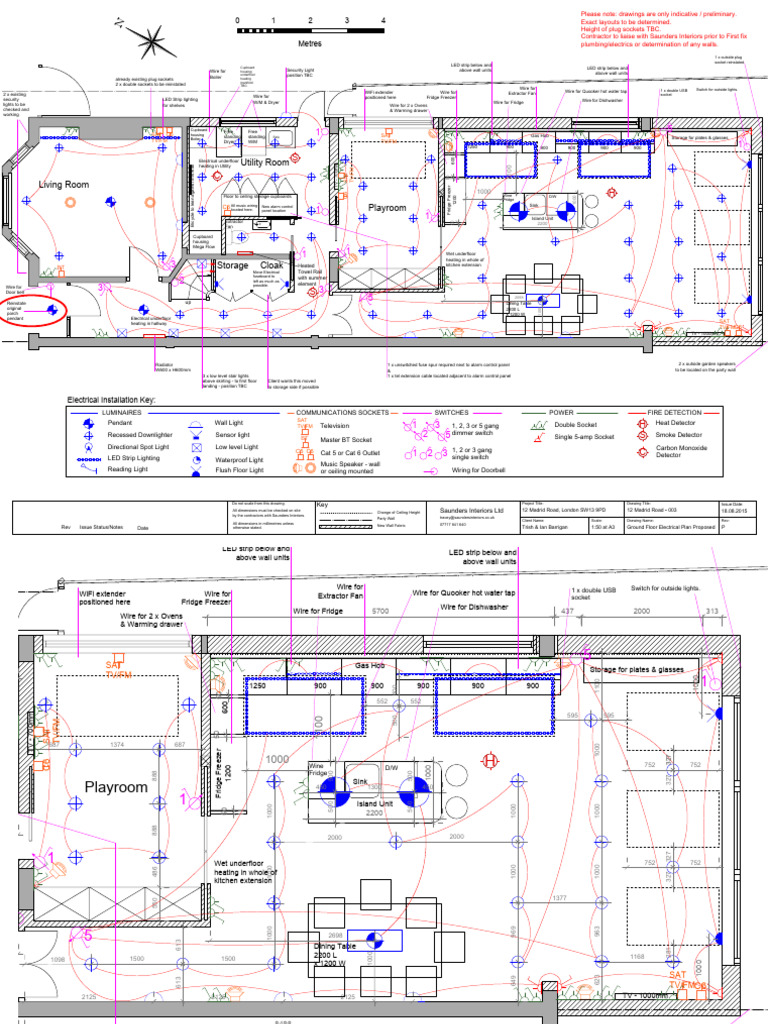 Electrical Drawings Proposed | PDF | Refrigerator | Electrical Wiring