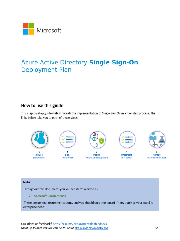 SaaS SSO Deployment Plan | PDF | Active Directory | Password