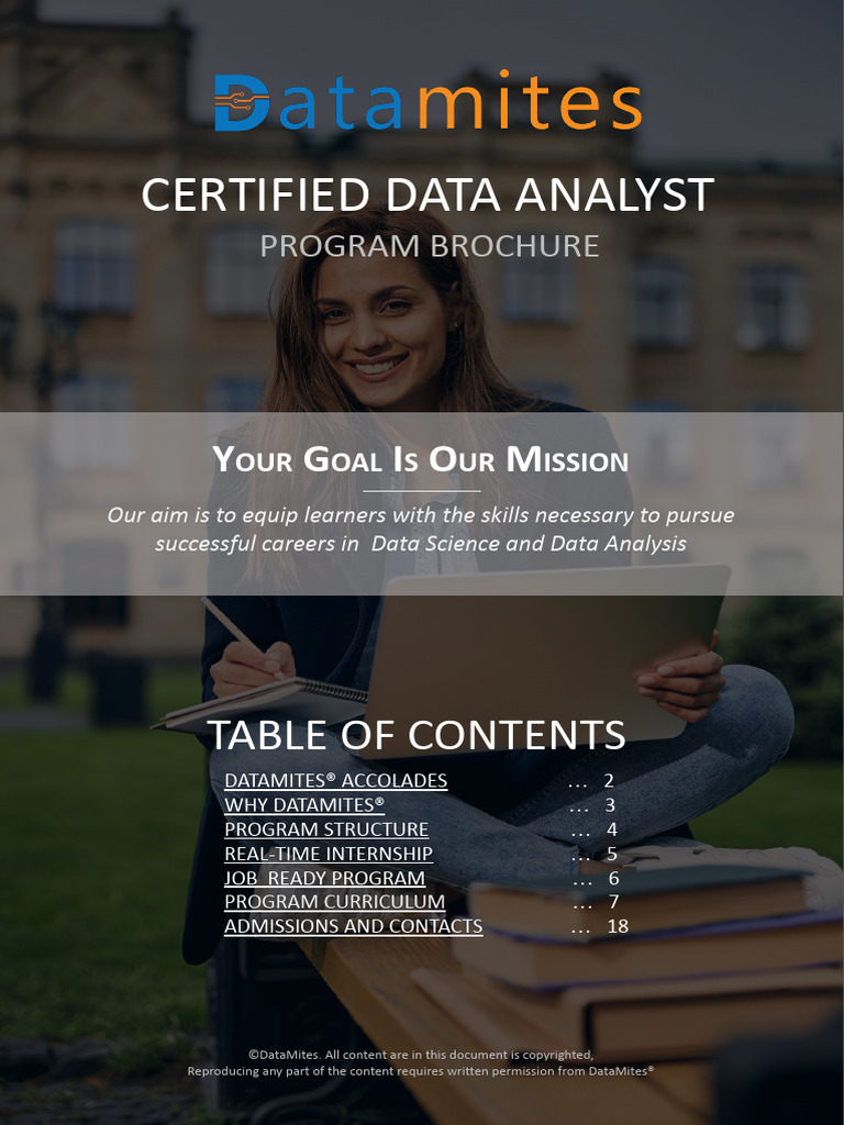Datamites Certified Data Analyst Brochure Pdf Machine Learning Support Vector Machine 