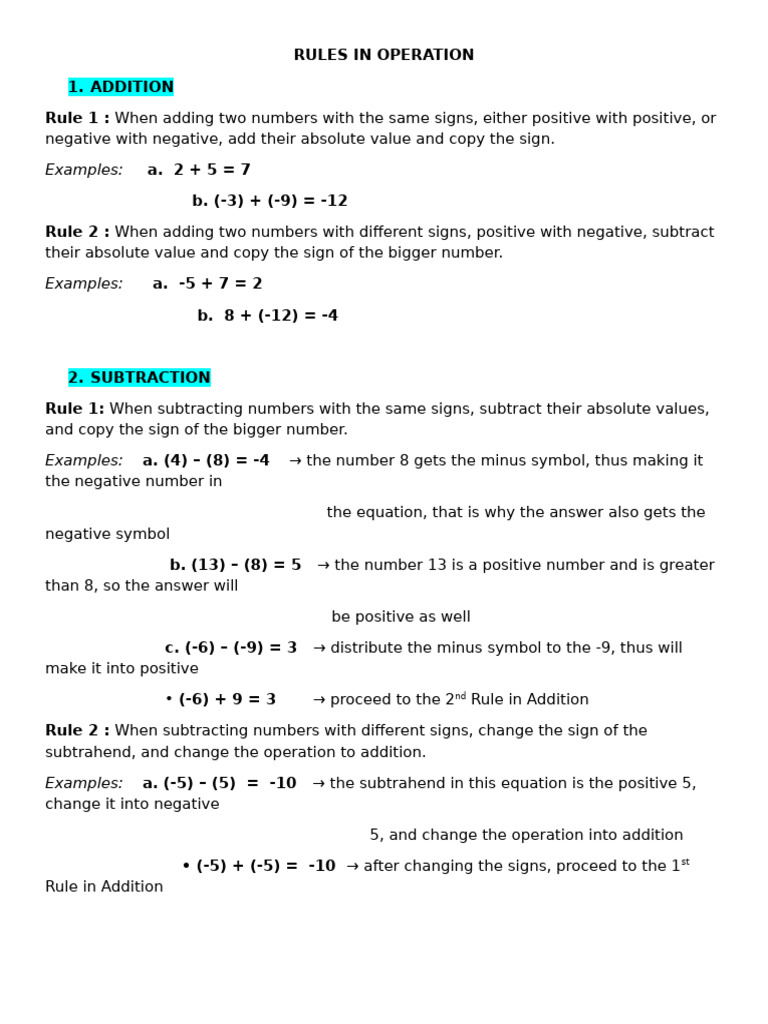 MMW Reviewer&answersheet | PDF | Subtraction | Multiplication