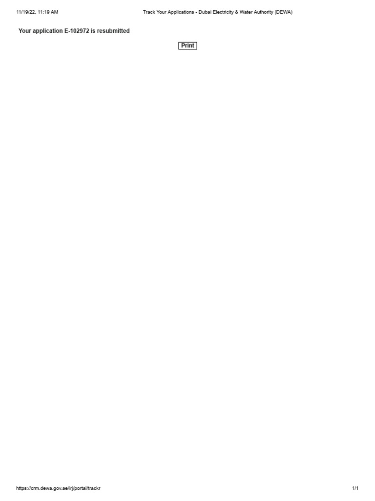 Track Your DEWA Applications Online | PDF