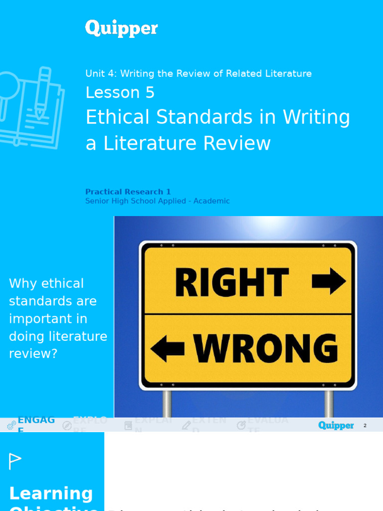 Ethical Standards in Literature Reviews | PDF | Plagiarism | Cognition