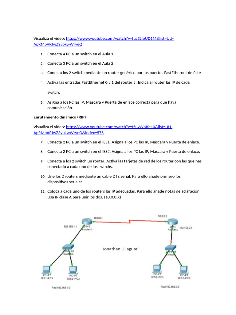 02 Red Basica de Unión de Dos Redes | PDF | Hogar, jardinería y bricolaje