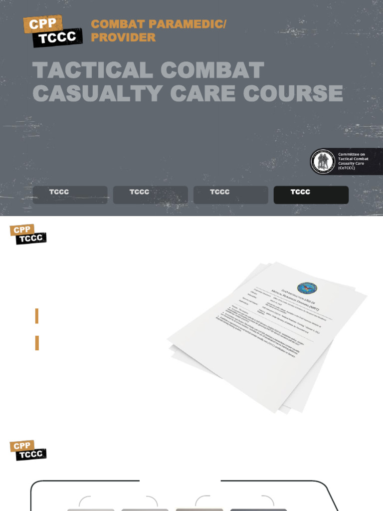 01 Principles and Applications of Tactical Combat Casualty Care (TCCC ...
