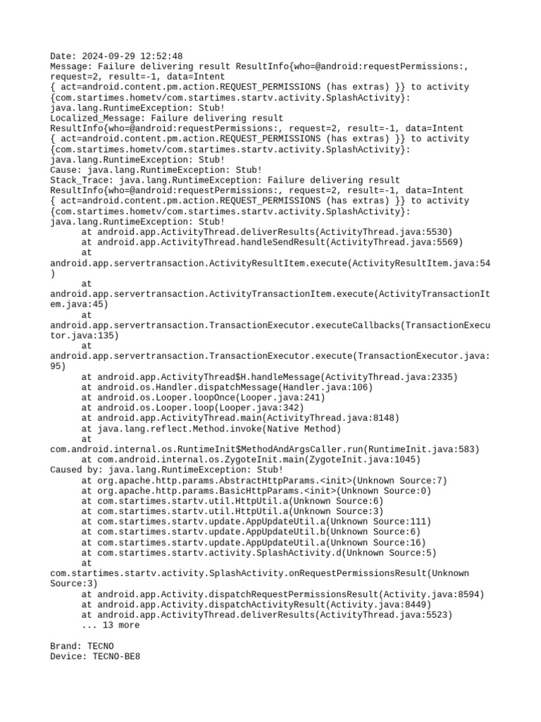 star-crash | PDF | Android (Operating System) | Java (Programming Language)