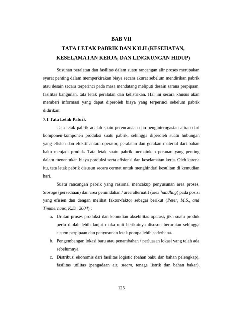 Bab Vii Tata Letak Dan K3LH | PDF