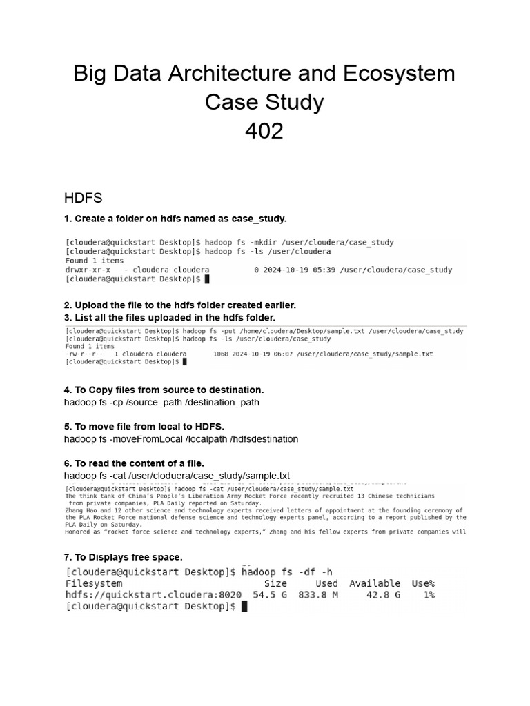 Big Data Case Study | PDF | Computer File | Software