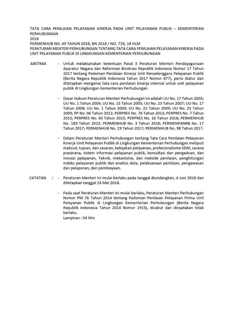 2018 Abspmkemenhub 049 | PDF