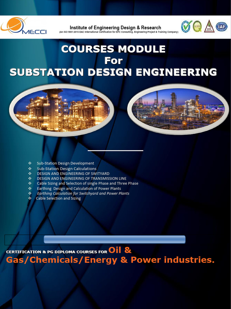Substation Design & Engineering Course | PDF | Electrical Substation ...