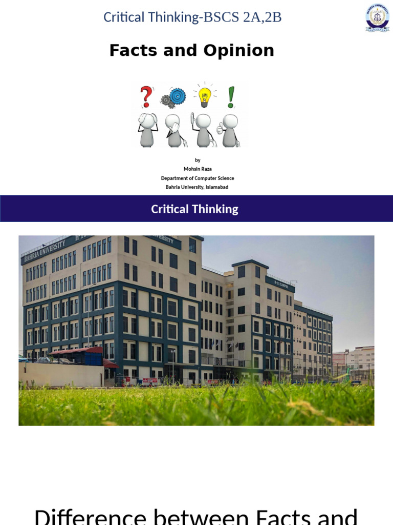 Facts vs. Opinions: A Student's Guide | PDF