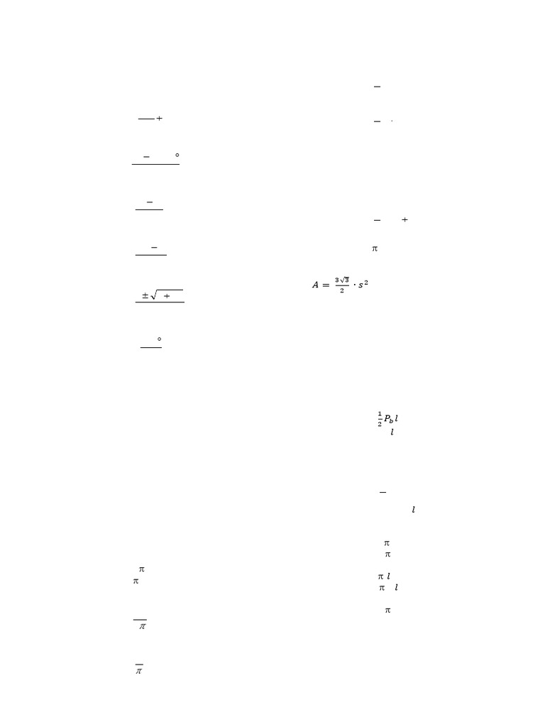 FORMULAS GEOMETRY (1) | PDF | Area | Rectangle