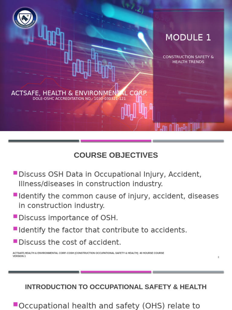 Module 1-OSH Data | PDF | Occupational Safety And Health | Safety