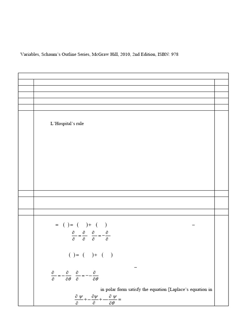 Outline_6 | PDF | Complex Analysis | Complex Number