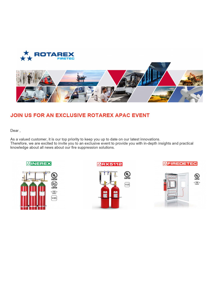 Exclusive Rotarex Event | PDF | Home & Garden | Technology & Engineering
