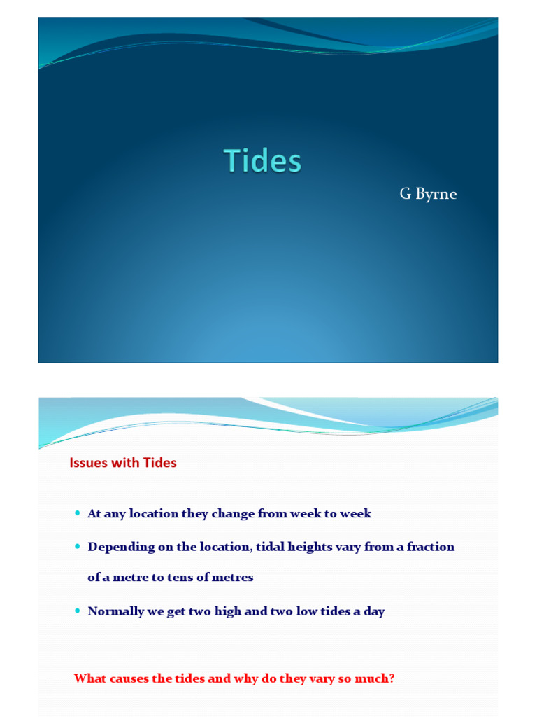 7 Tides | PDF | Tide | Moon