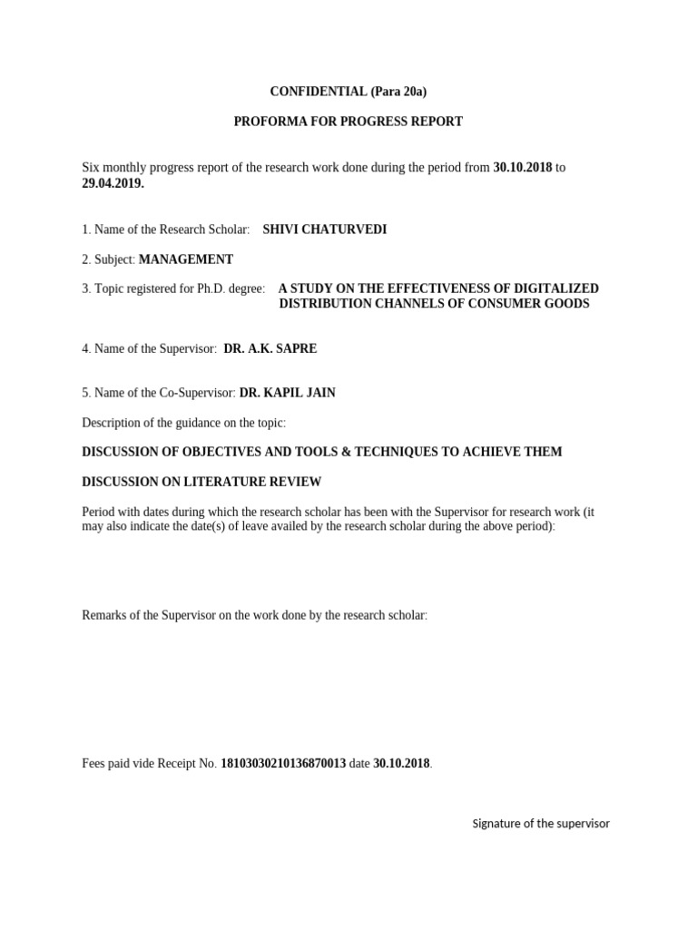 Compiled progress Report | PDF | Evidence | Procedural Knowledge