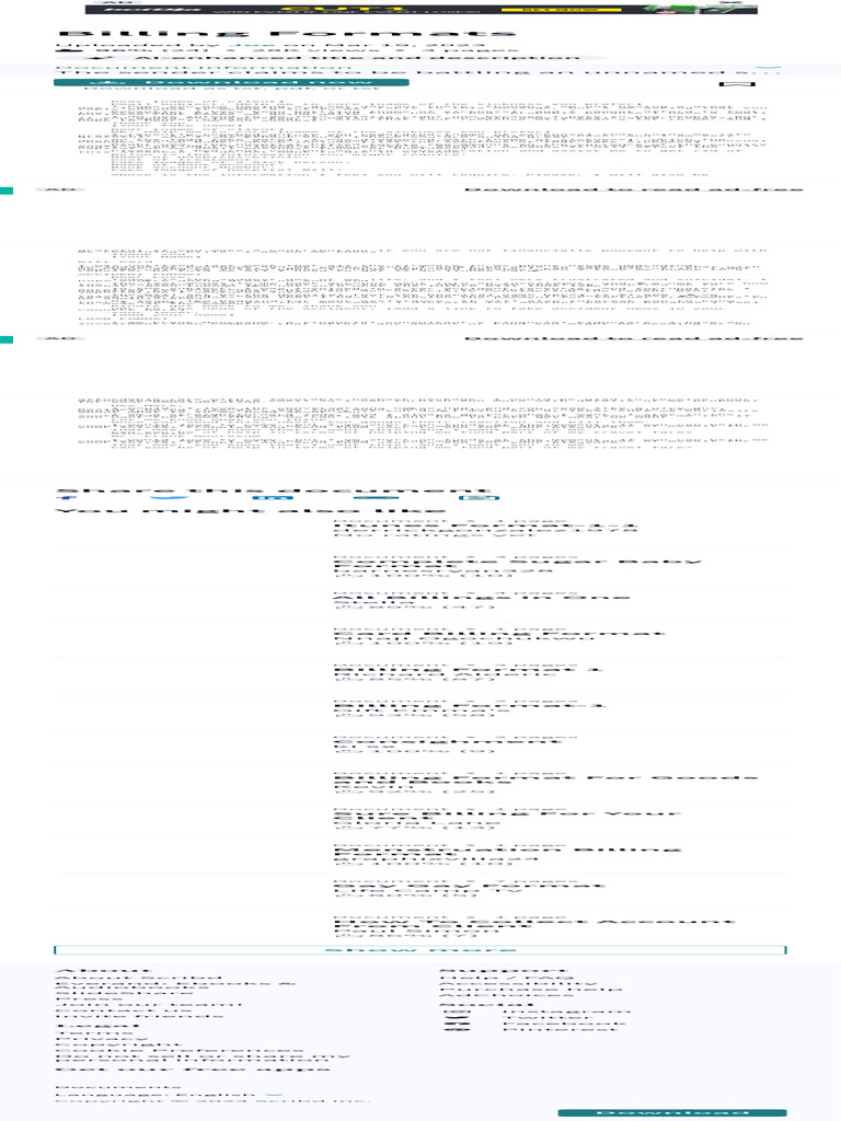 Billing Formats PDF | PDF | Scribd