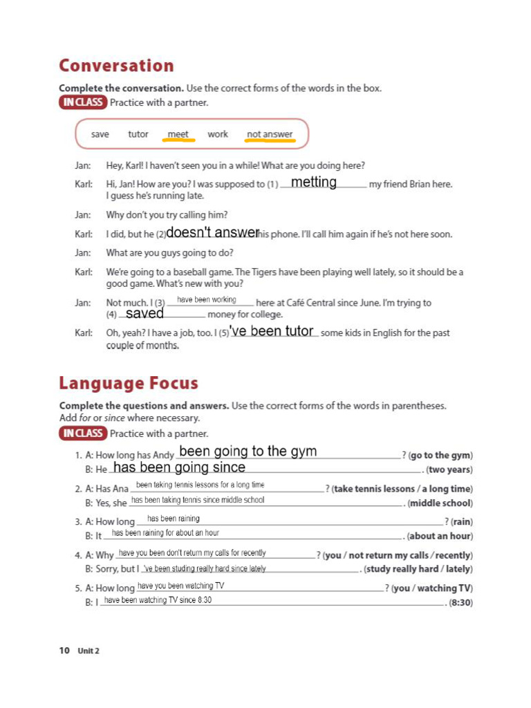 Exercise 2 Unit 2 | PDF